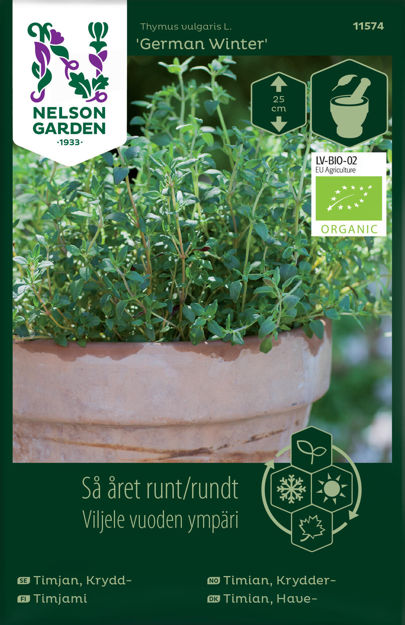 Zooservice. Timian, Krydder-, German Winter, Organic, Nelson Garden