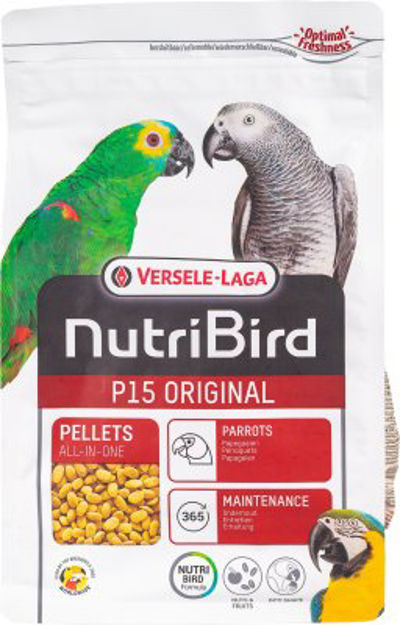 Zooservice. NutriBird P 15 Original 1kg Pellets Papegøye